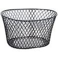 Small Vinyl-Coated Black Wire Baskets 2( Round) & 2(Oval) Wire Mesh ...