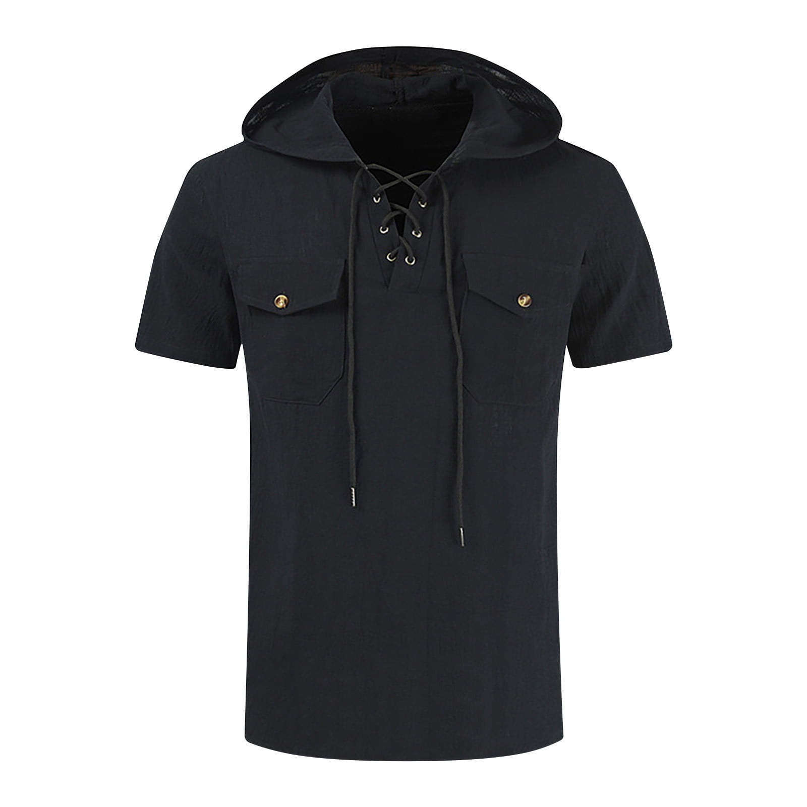 Click here for Hopeusnice Mens Slim Cotton Linen Hooded Tops Disc... prices