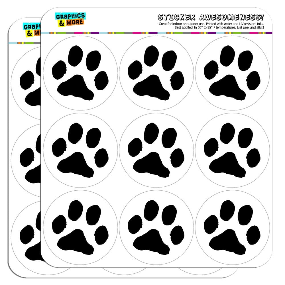 Paper Paw Print Printable Planner Flag Stickers Printable Dog Paw Print ...