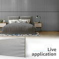 Art3d 3D Fluted Brushed Silver 23.6"W x 47.2"H Acoustic Decorative Wall ...