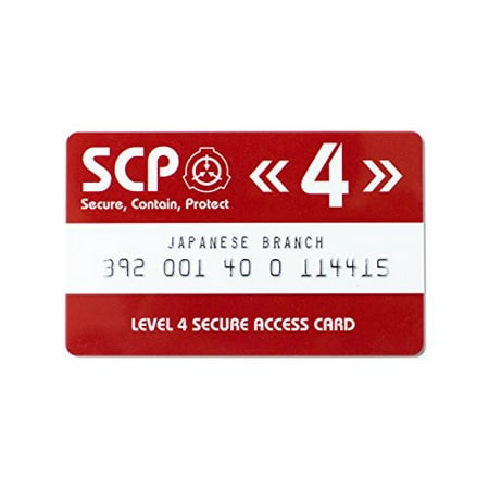 HOKUSHIN SCP Foundation Secure Access Card Level 4 | Walmart Canada