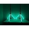 Rockville Party Stand LED DJ Tripod Speaker Stands, RGB Remote, Sound ...