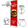 Anley Custom Adjustable X Banner Stand Holder with Travel Bag ...