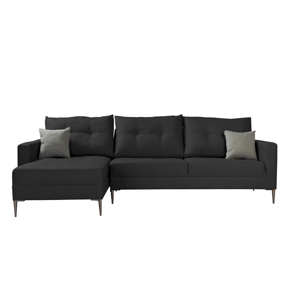 Sala Love Chaise Izquierdo Atenas Negro | Bodega Aurrera en línea