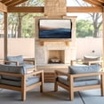 Blue Brown Wave Outdoor TV Cover 30 to 32 inch Deep Blue Abstract Art ...