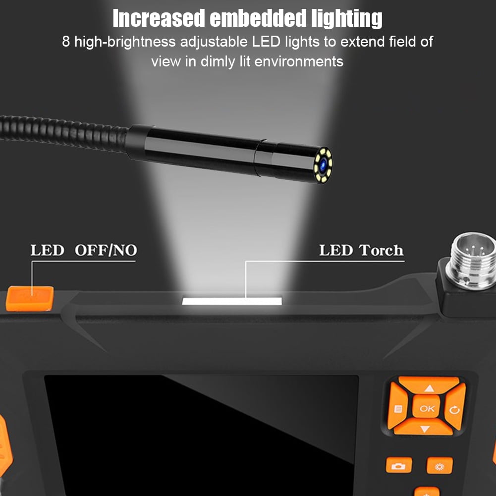 Industral Endoscope, Endoscope Camera, 1920x1080P Color LCD Display ...