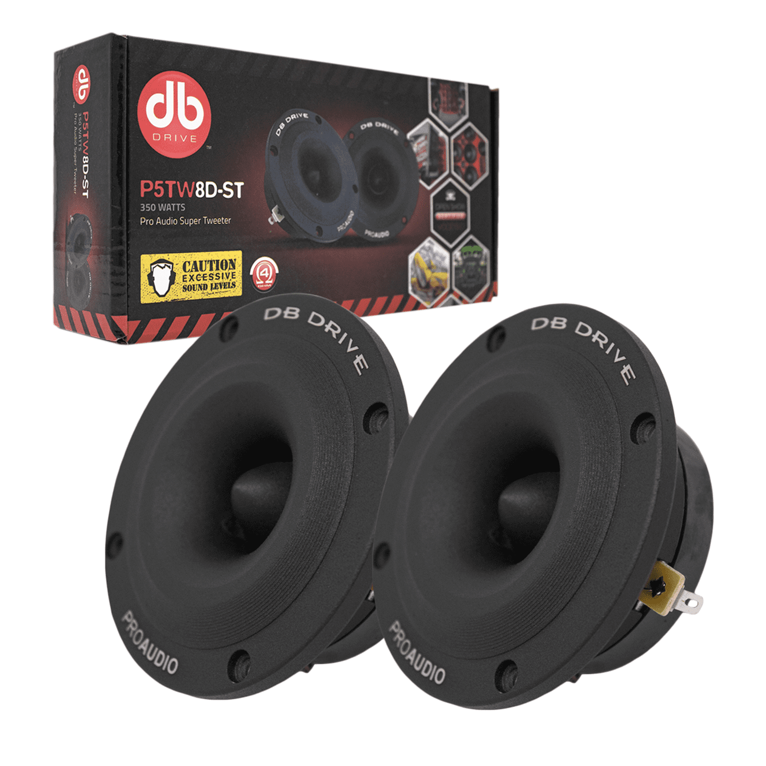 Set de Tweeters Open Show DB Drive P5TW 8D-ST 300 Watts 1 Pulgada 4 ...