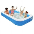 Shop LC Large Inflatable Rectangular Pool for Adults and Kids, Portable ...