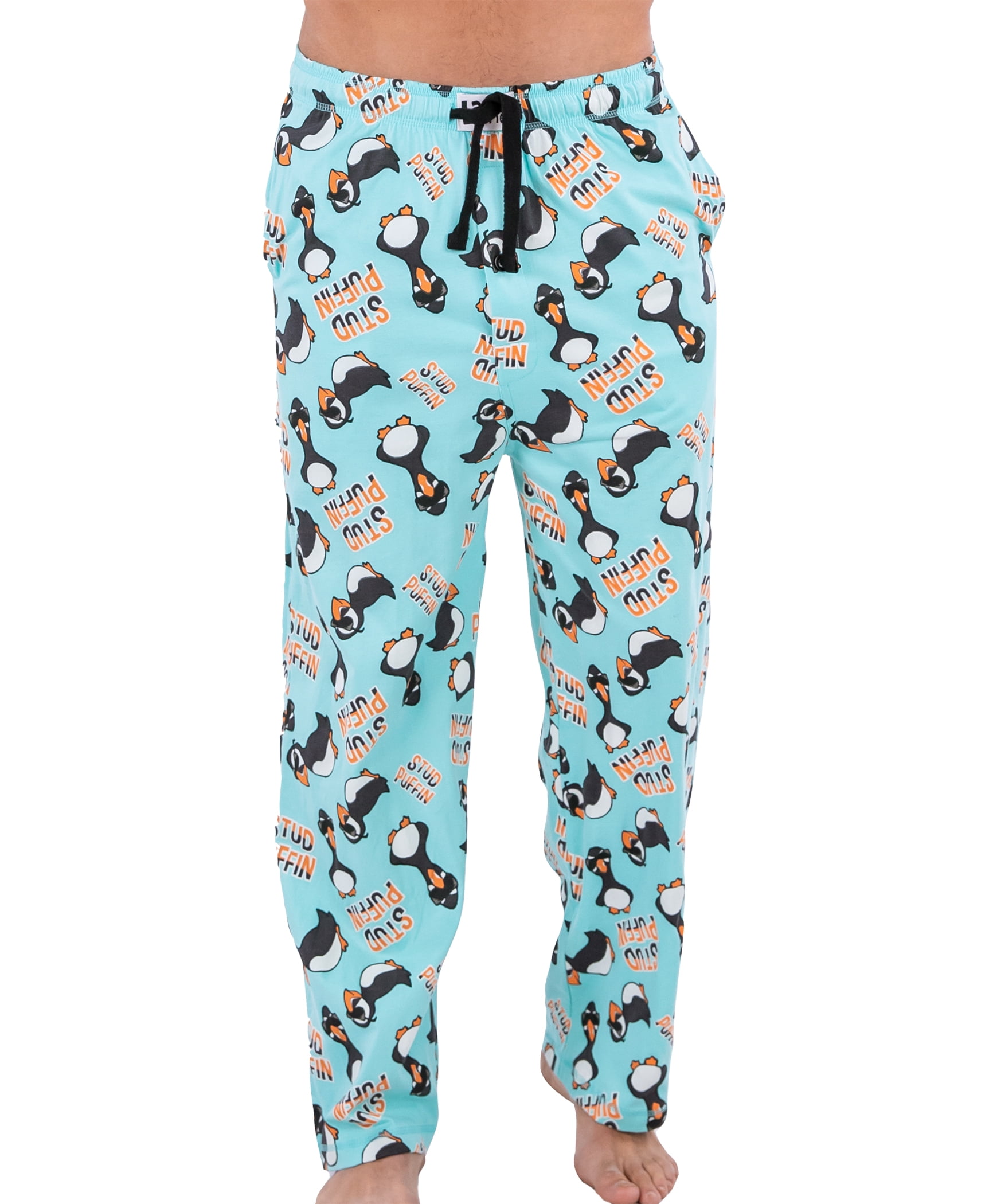 LazyOne Animal Pajama Pants for Men, Male Pajamas, Light Blue Stud ...