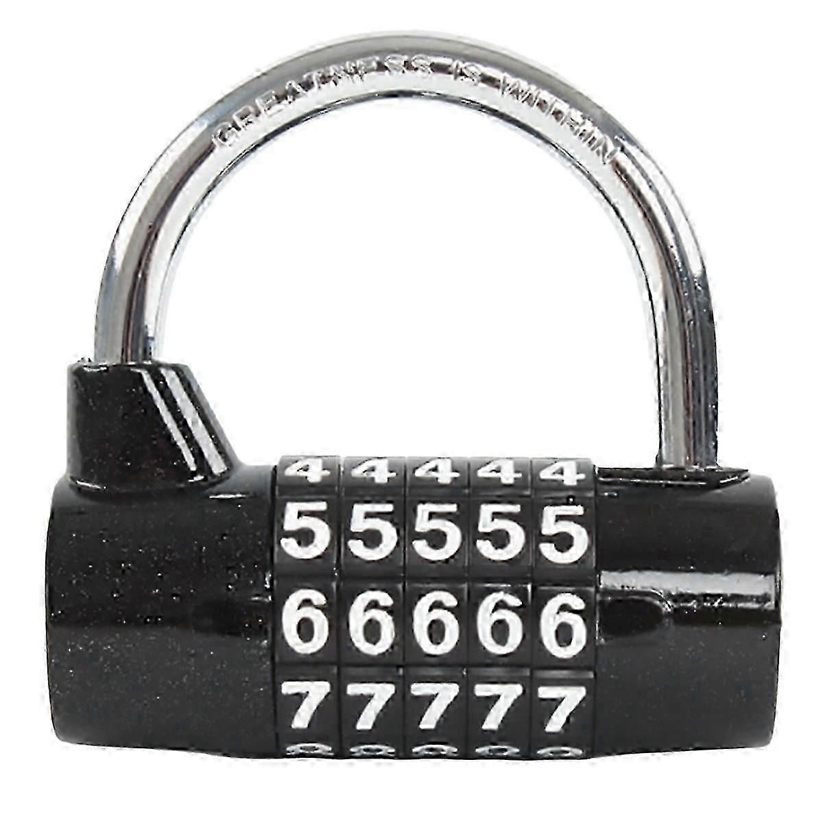 5 Digit Number Combination Travel Password Lock Padlock Zinc Alloy ...