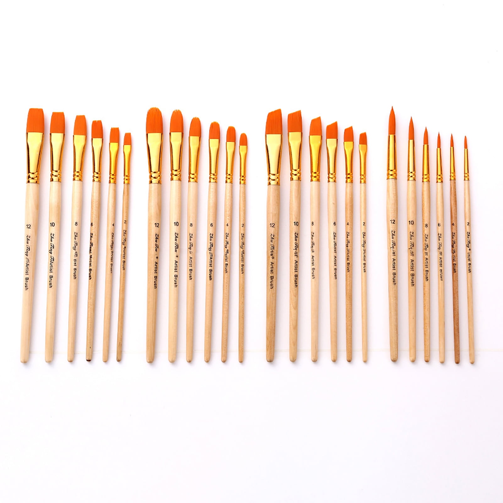 Hesroicy 6Pcs/Set Painting Pen Set - Dense Bristles, DIY Soft Bristle ...