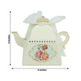 Efavormart 25 Pack | 4" Mini Teapot Favor Boxes Light Ivory Tea Time ...