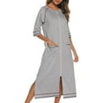 Daiosportswear Pajama for women Women Nightgown Robes for Women Zipper ...