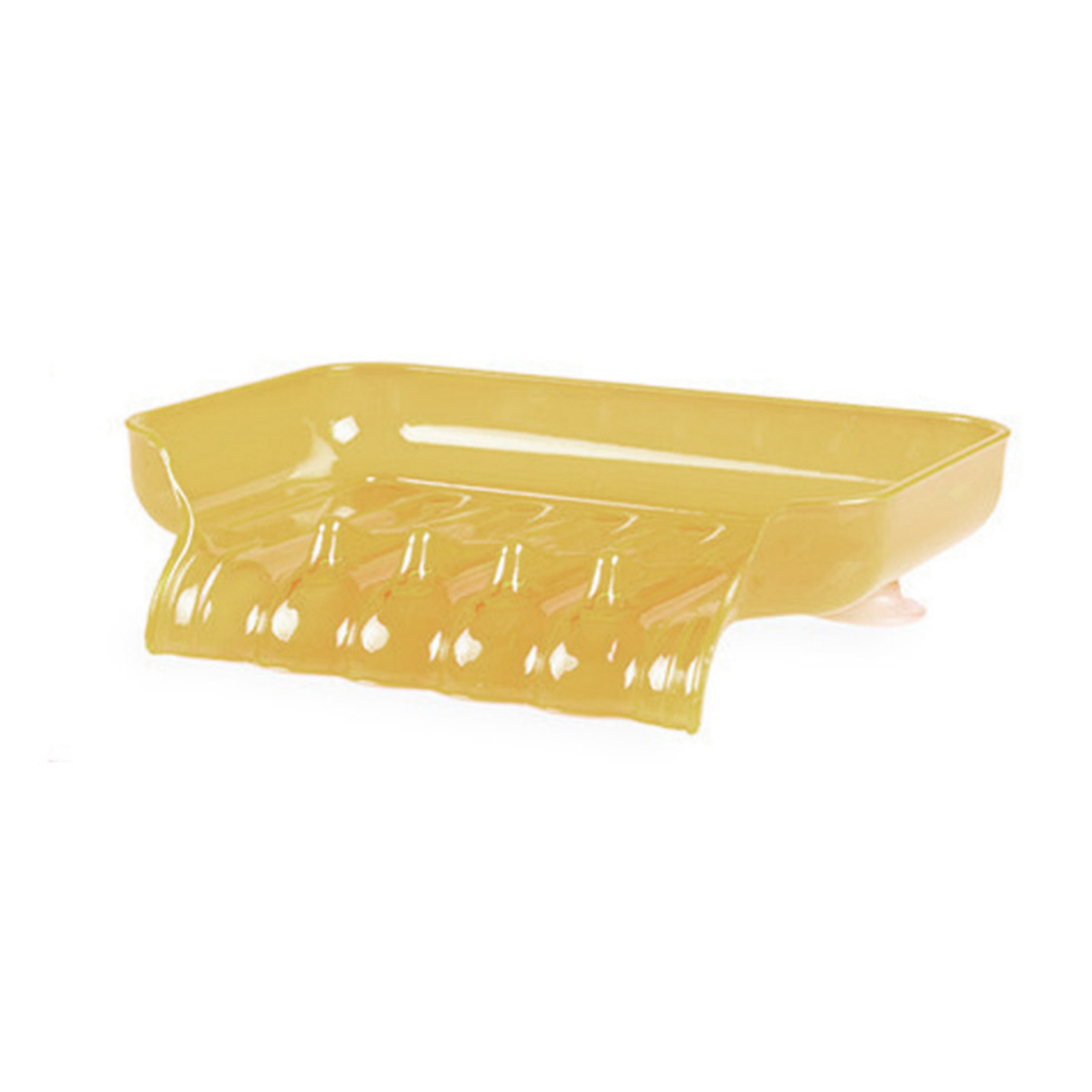 Anti-slip Soap Box - Waterfall Shape, Suction Cup Fixation, Draining ...