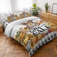 Cal King 4 Piece Bedding Set Cartoon Cute Rabbit Soft Breathable Duvet ...