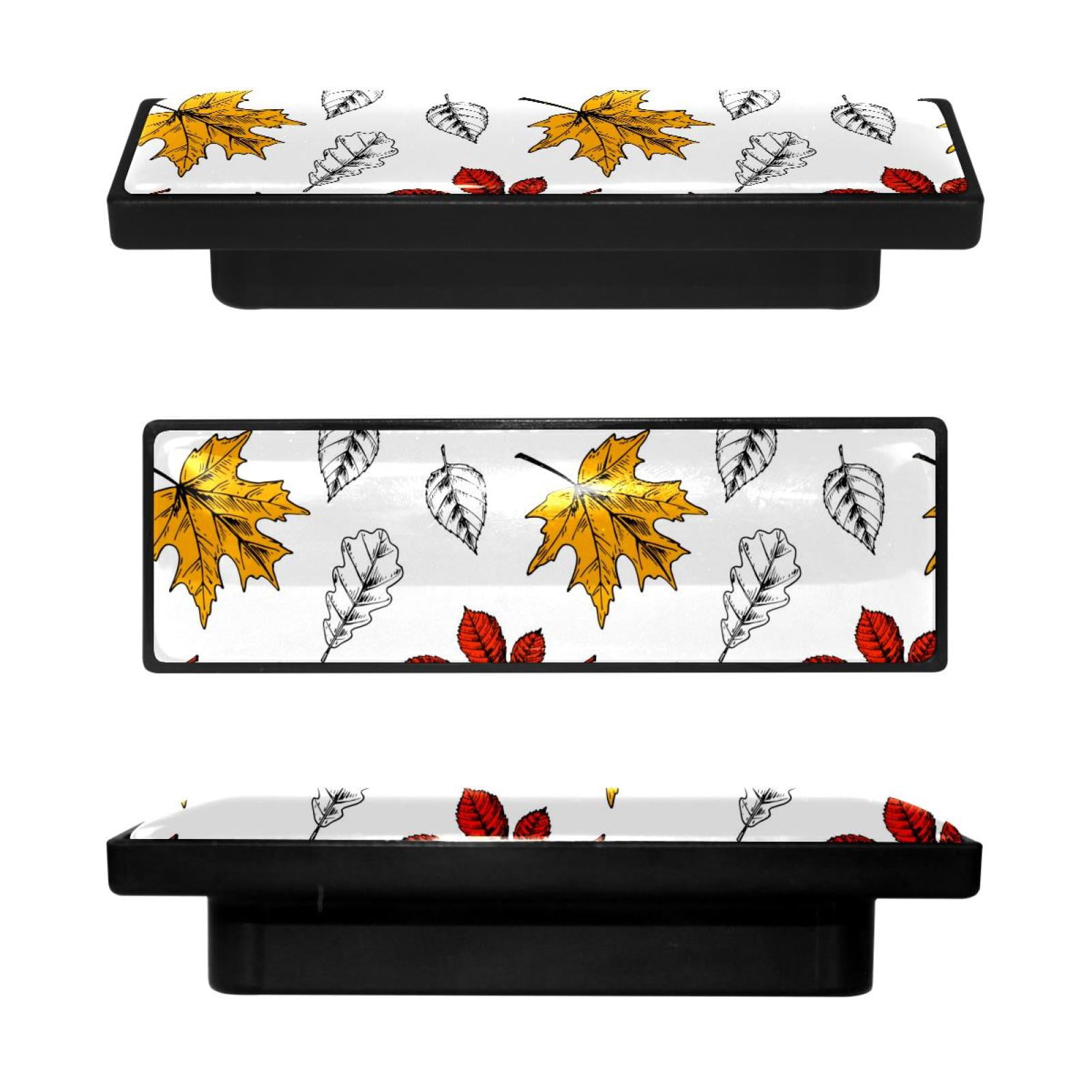 4 Pcs Rectangle Cabinet Handle Cupboard Knob Drawer Pulls Handle Maple ...