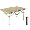 Ozark Trail Aluminum Roll-Top Camping Table, Dark Brown - Walmart.com