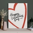 Framed Valentine's Day Canvas Poster,Happy Valentine’s Day Heart Art ...