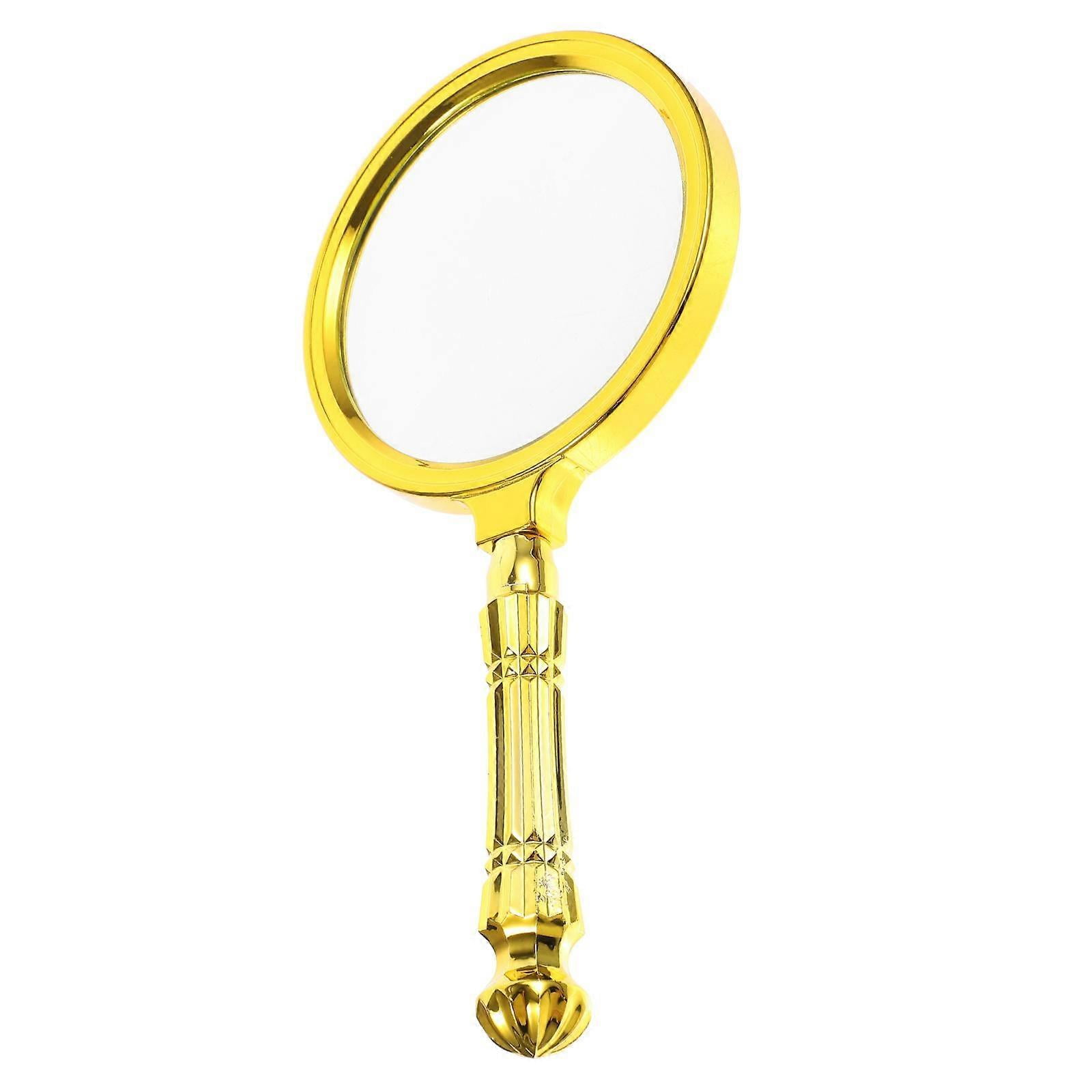 Handheld 90mm Mira Royal Detective Gold Plated Magnifying Glass ...