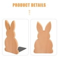Hemoton Wooden Bookend Cartoon Rabbit Bookend Wooden Book End Desktop ...