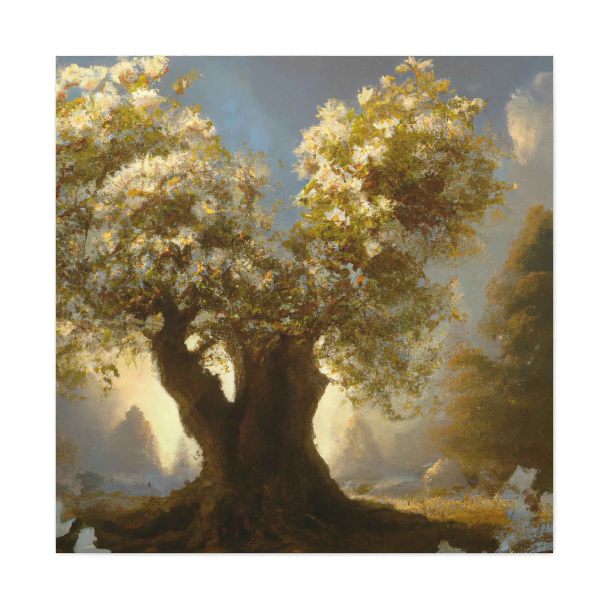 Magnolia Tree Reflection - Canvas - Walmart.com