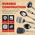 Chef Craft Select 6 Piece Stainless Steel Kitchen Tool and Cooking ...