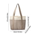Creatitoy 1 Piece Mesh Beach Bag Folding Portable Shopping Tote Travel ...