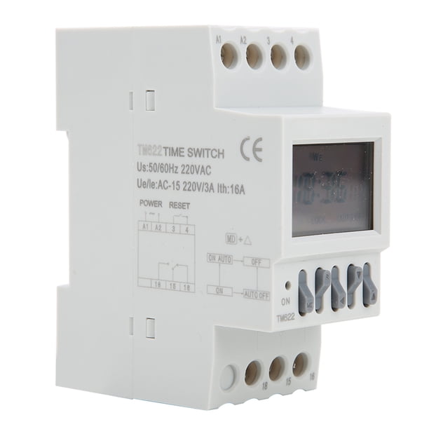 Timer,TM622 Digital Timer Power DIN Rail Timer Digital Timer Maximized ...