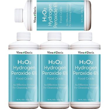 Viva Doria Food-Grade Hydrogen Peroxide, 6%, 16 Fluid Ounce, Health ...