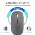 Uciefy Wireless Mouse Rechargeable Optical Mouse Slim Silent Mouse with ...