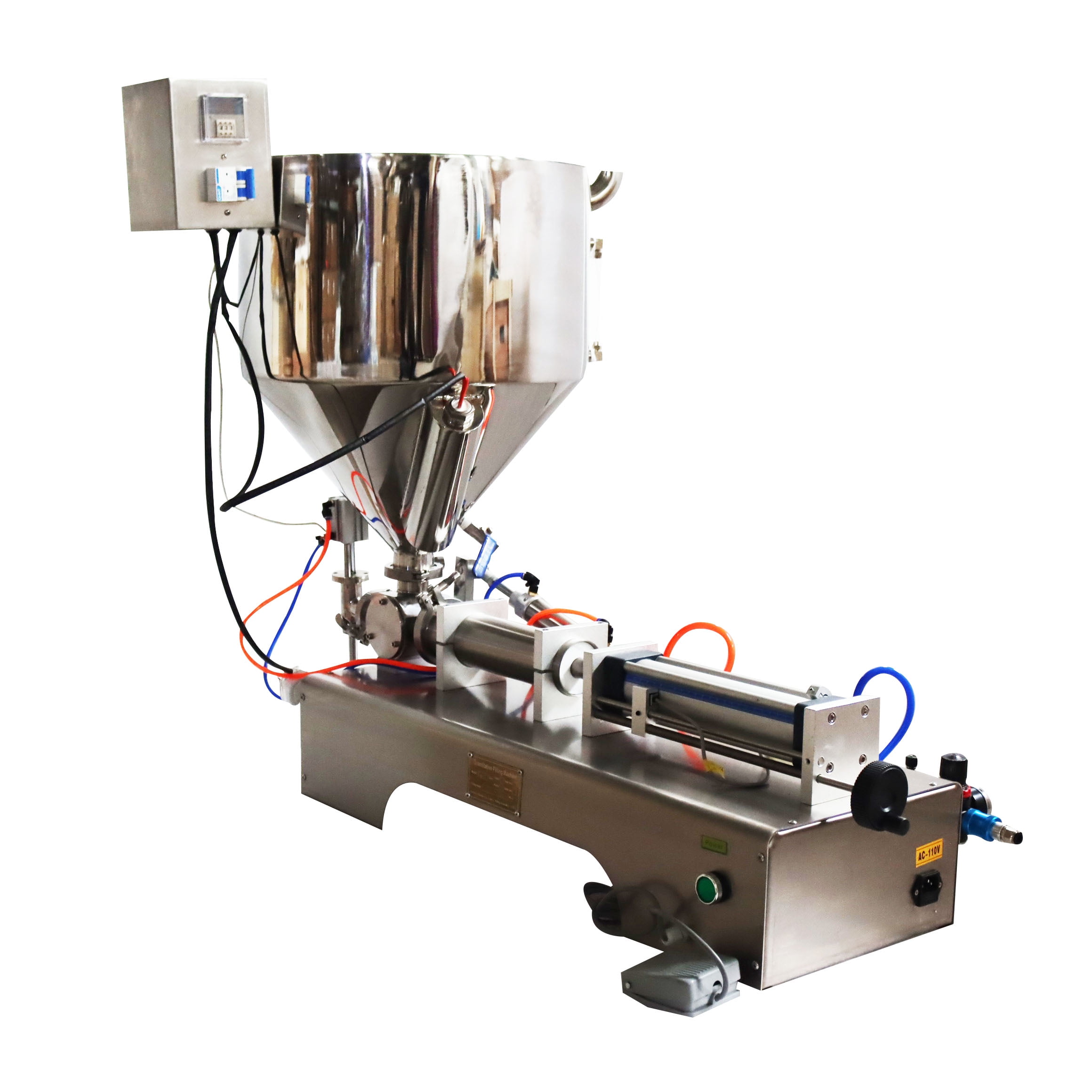 Buy INTSUPERMAI Pneumatic Paste Liquid Heating Filling Machine Piston ...