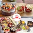 16 oz Plastic Dessert Cups with Dome Lids, Party Serving for Parfaits ...
