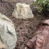 Backyard X-Scapes Beige Artificial Boulder Fake Rock 9" H x 13" W x 16 ...