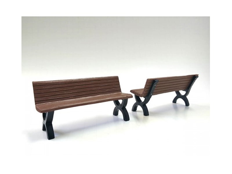Bench Accessory 2 Pieces Set for 1:24 Scale Models by American Diorama ...