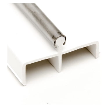 "Standard White Vinyl Sliding Screen Door Track, 72"" Replacement ...