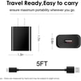 Fast Wall Charger 5ft USB Type C Charging Cable Cord fit for TCL Flip ...