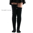 Women's Wool Blend Over-The-Knee Socks Thickened Knitted Long Leg ...