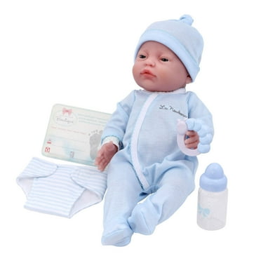 JC Toys La Baby 20-inch Realistic Blue Soft Body Boy Doll with Open ...