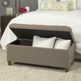 Homepop Ainsley Button Tufted Storage Bench Multiple Colors