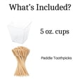 Acrylic Dessert Cups w/Paddle Toothpick Set of 25 - Walmart.com