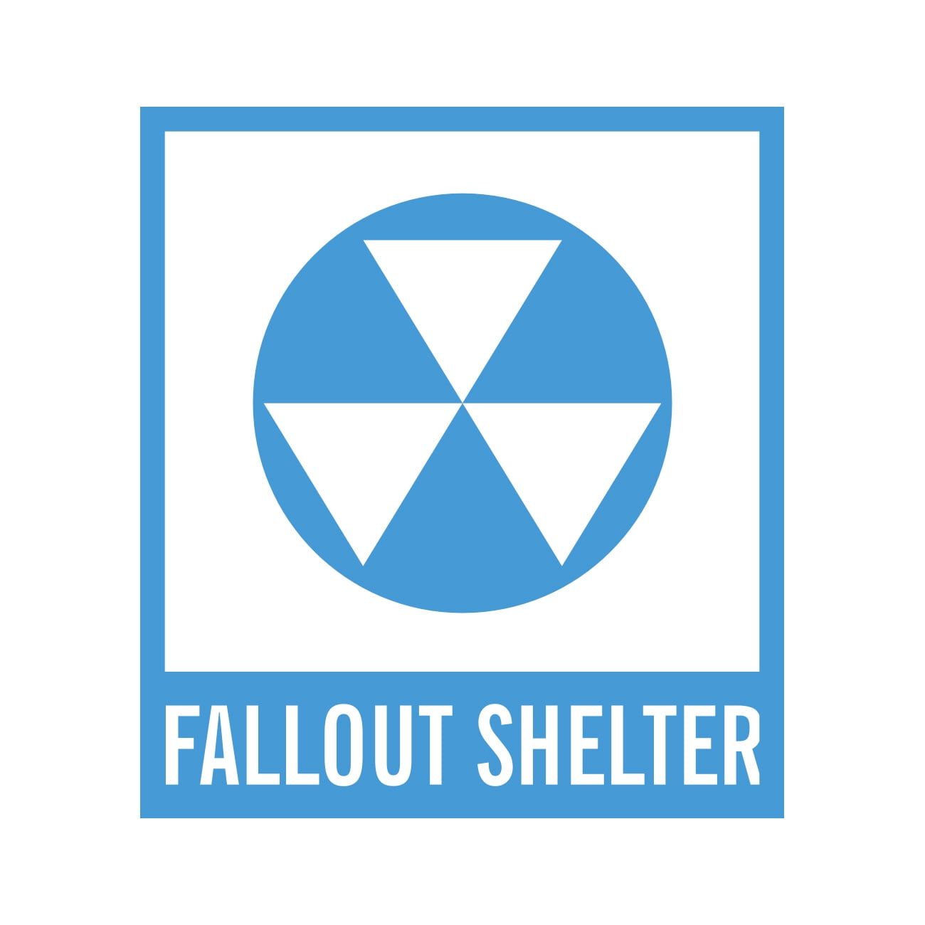 Fallout Shelter Symbol Sticker Decal Die Cut - Self Adhesive Vinyl ...