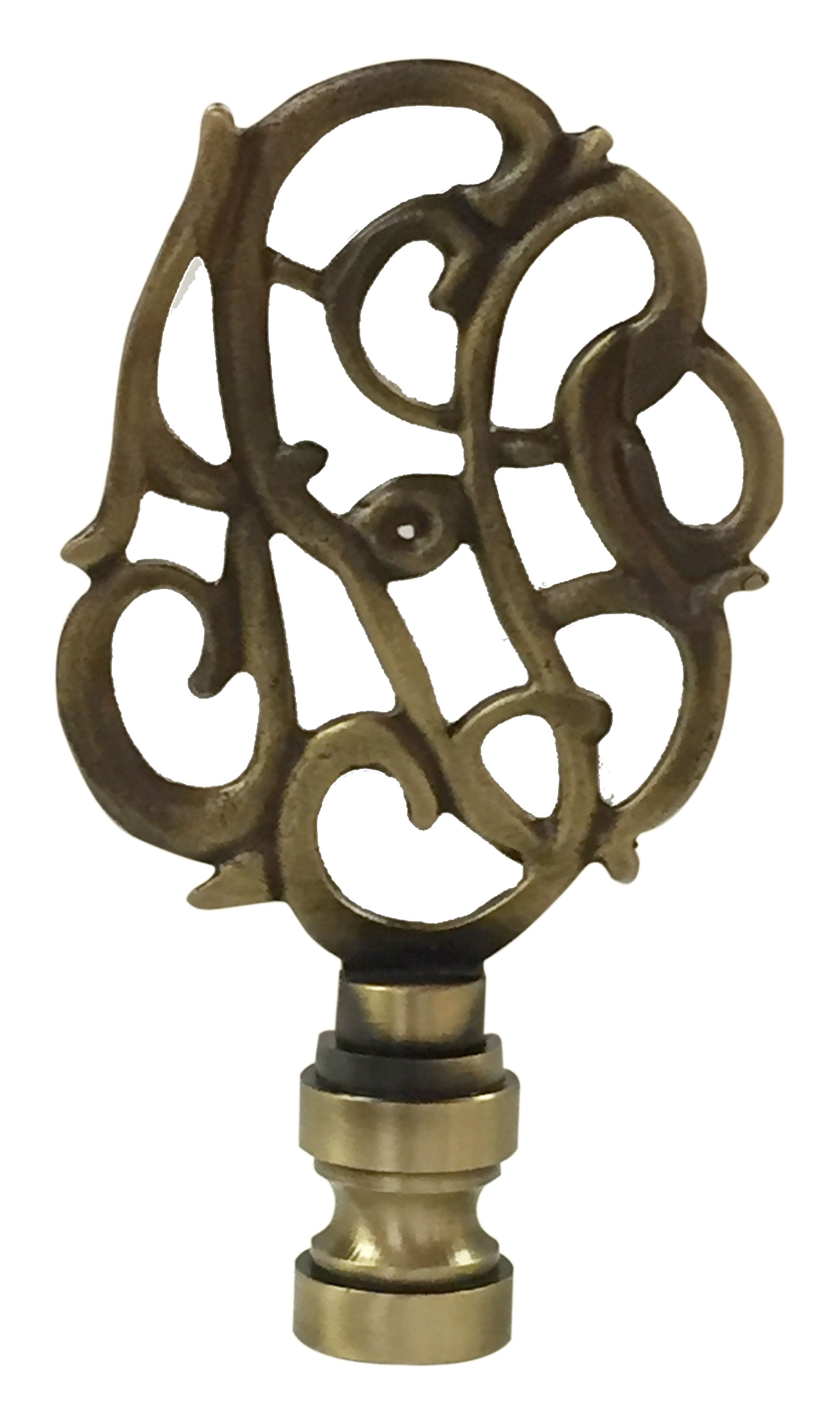 Royal Designs, Inc. Hand Carved Caste Floral Lamp Finial for Lamp Shade ...