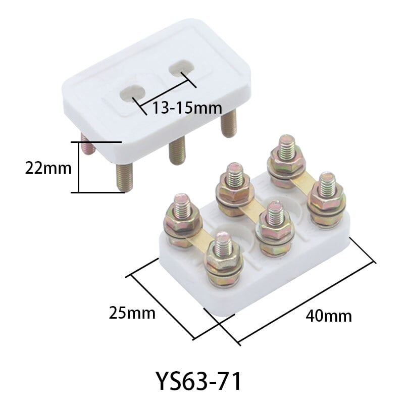 2pcs YS63-71 terminal block for motor three single phase Mini terminal ...