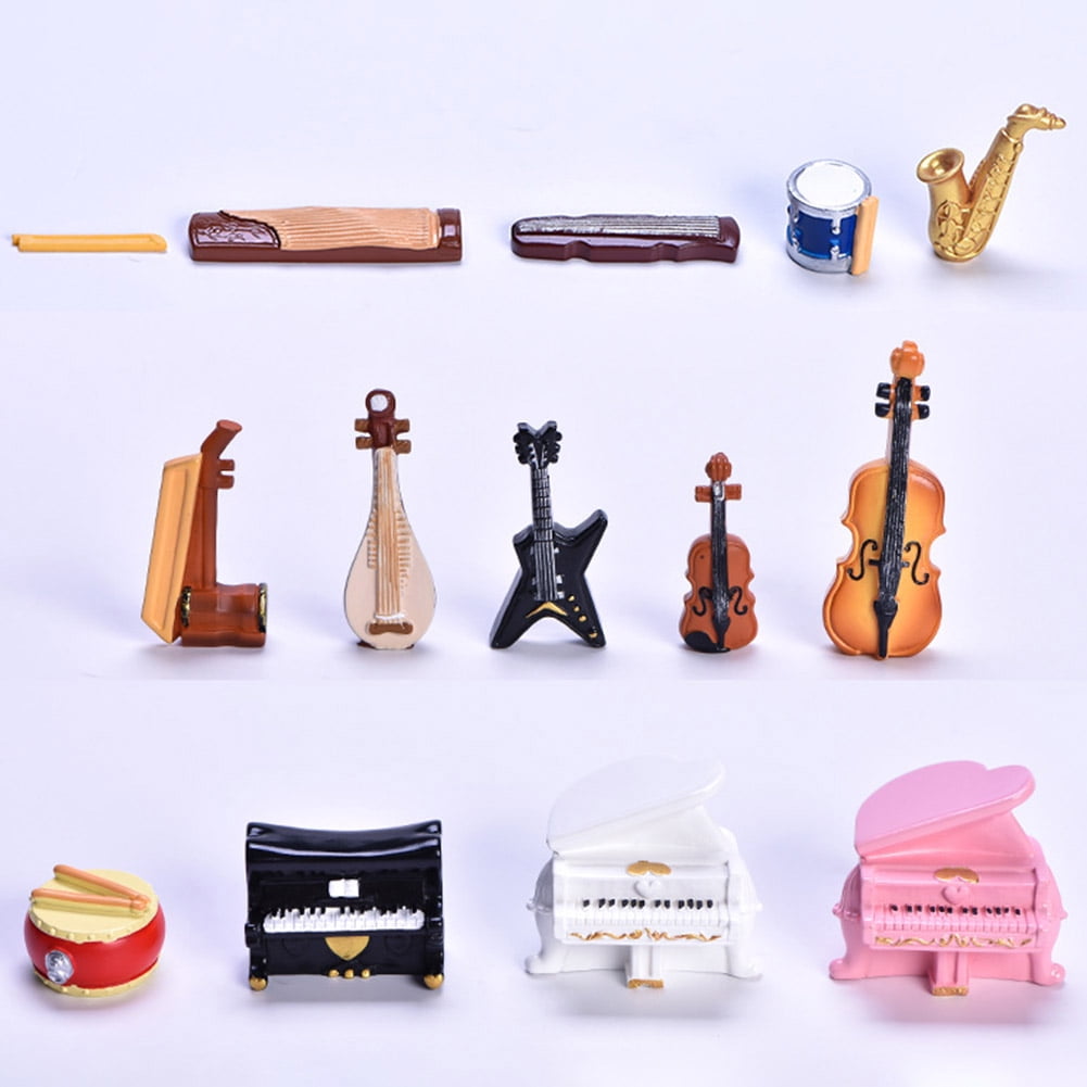 Dream Lifestyle 1/4 PCS Miniature Musical Instrument Landscape ...