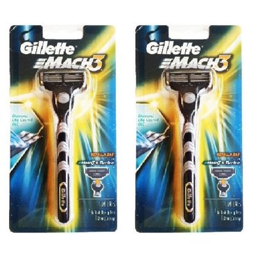Gillette Mach3 Men's Manual Razor Handle with 1 DuraComfort Blade ...