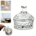 ACDANC Large Glass Candy Dish with Lid,Clear Crystal Candy Jar with Lid ...