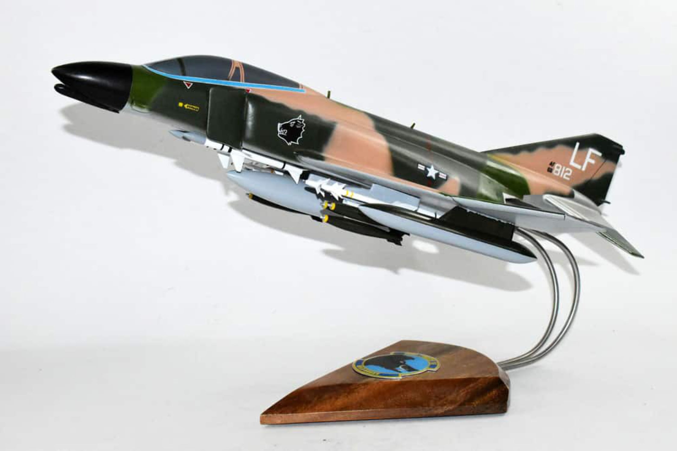 390th Fighter Squadron Wild Boars F-4d Model, 1/42 (18) Scale, Mahogany ...