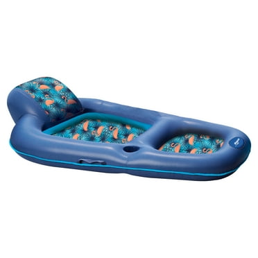 Aqua Leisure 2 in 1 Convertible Pool Float Lounge/Caddy, Adult, Teal ...
