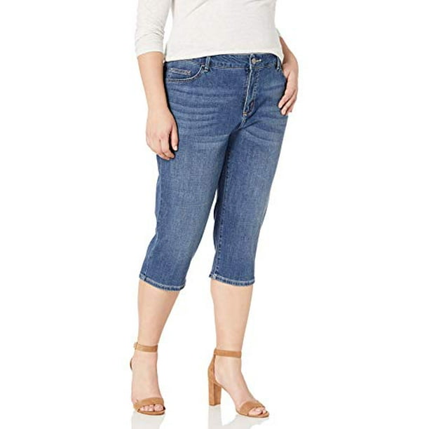 Riders by Lee® Women's Plus Size Ultra Soft Capris - Walmart.com