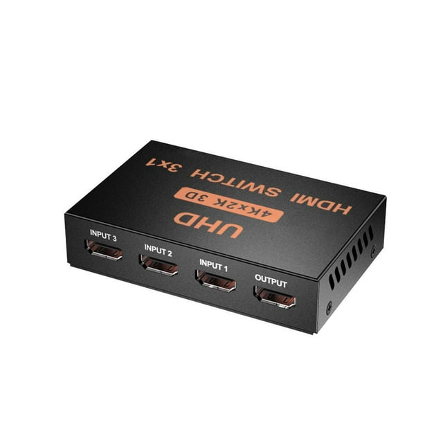 1x3 HDMI Splitter, 1 in 3 Out HDMI Splitter Audio Video Distributor Box ...